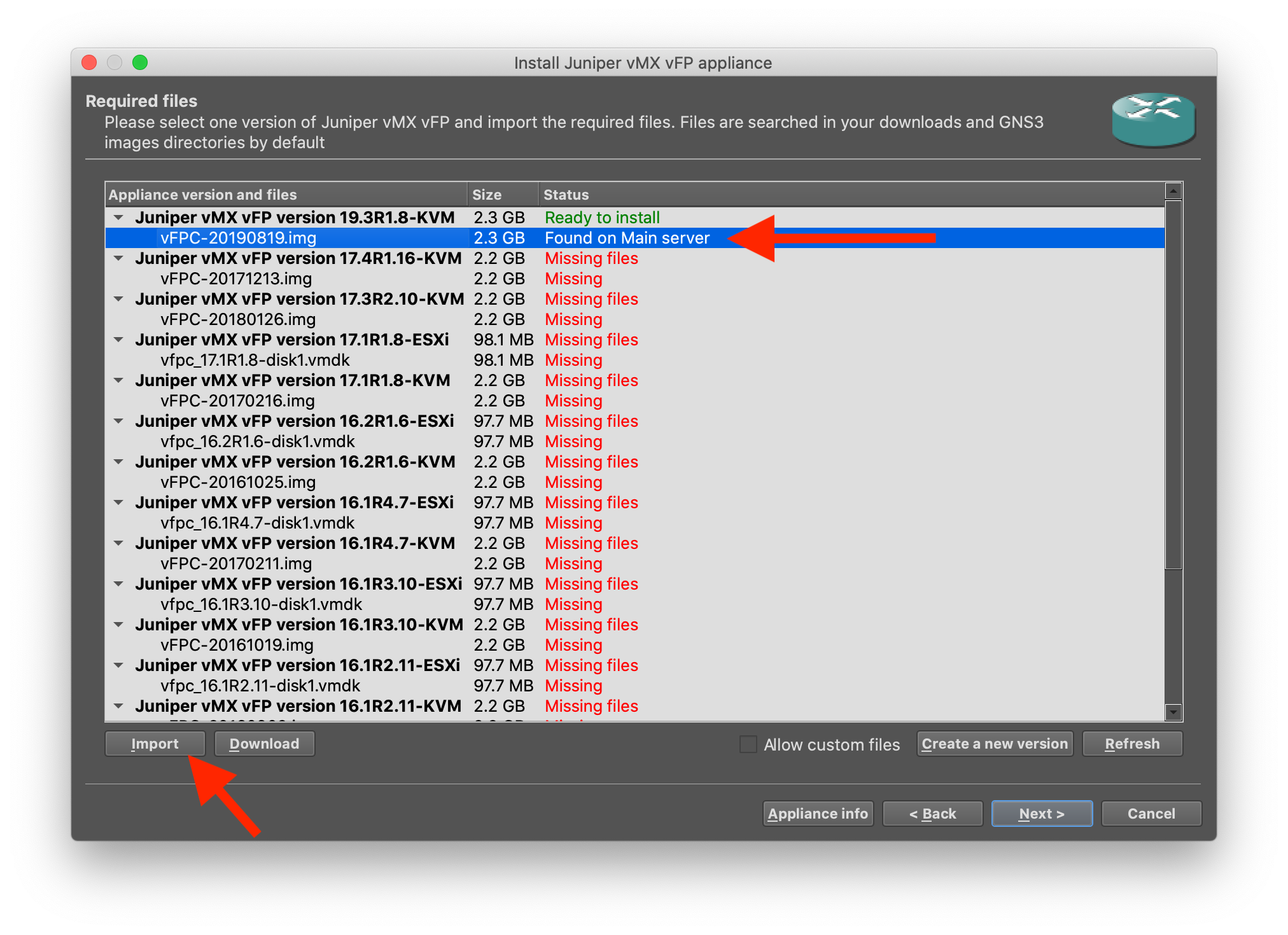 Installing Juniper VMX Routers In GNS3