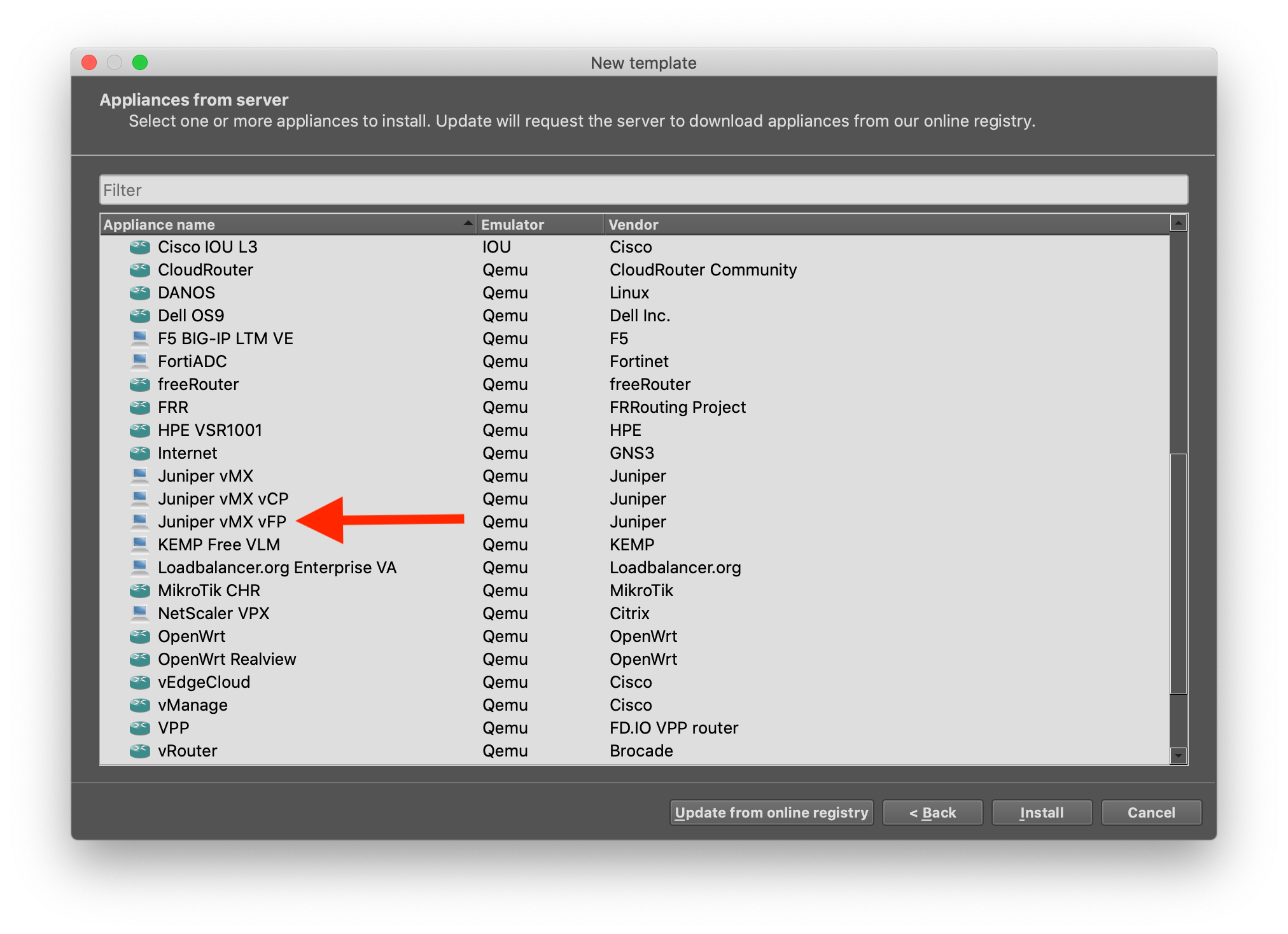 Installing Juniper VMX Routers In GNS3